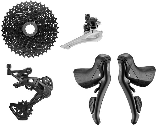 Microshift Sword Black 2x Groupset | Tredz Bikes